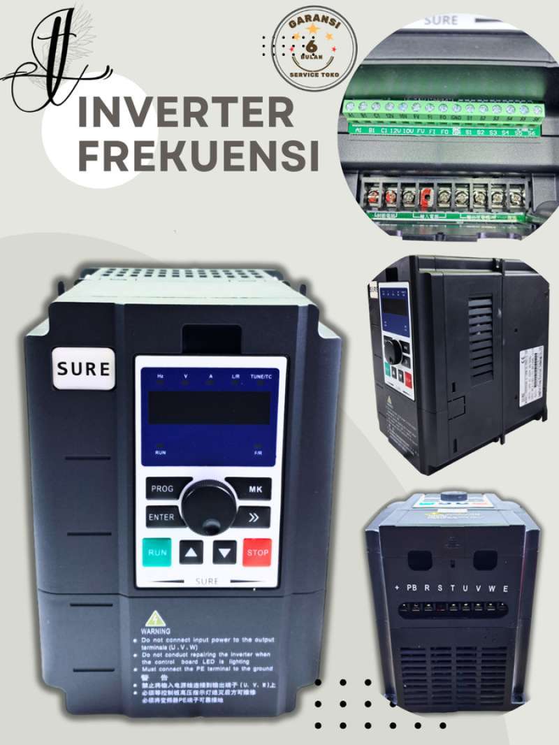 Jual Inverter Frekuensi 1phase 3phase 2.2kw 220v/380v Sure Inverter Series - 380v 2.2kw Di ...