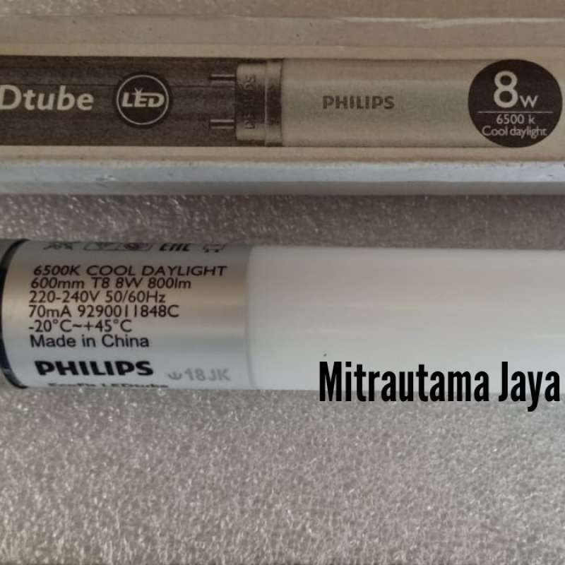 Jual Lampu Tl Led Ecofit 8w/765 T8 18w Philips Panjang 60cm Warna Putih Di Seller Shin Store ...