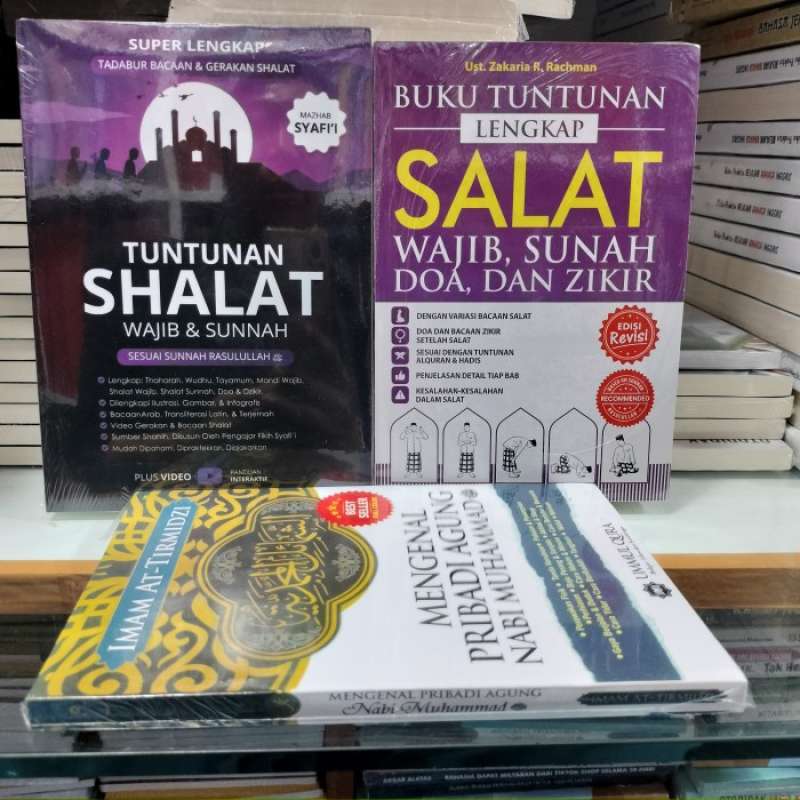 Promo Paket 3 Buku Tuntunan Shalat Wajib Sunnah, Tuntunan Lengkap Salat Waji Diskon 23% Di ...