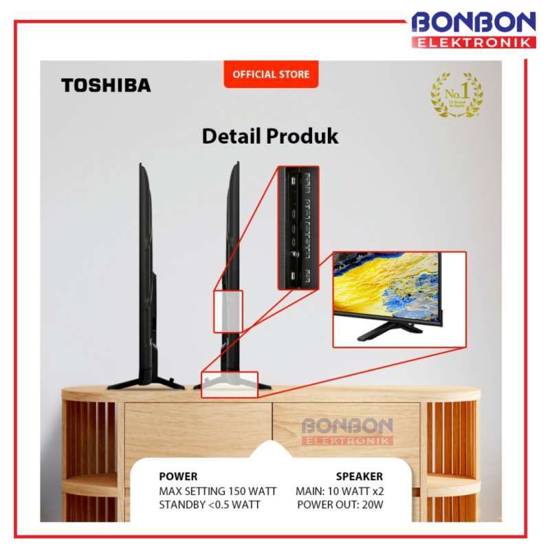 Jual Toshiba Led Tv 65 Inch 65c350np 4k Uhd Google Smart Tv (free Bracket) Dolby Vision Atmos ...
