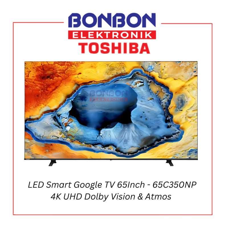 Jual Toshiba Led Tv 65 Inch 65c350np 4k Uhd Google Smart Tv (free ...
