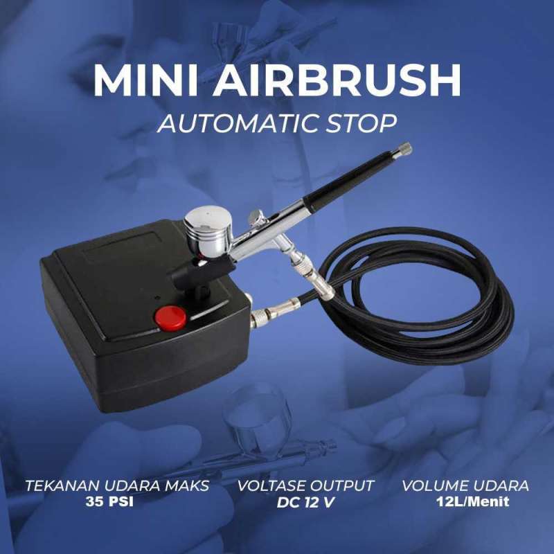 Jual Humble Mini Airbrush Automatic Stop Double Action Spray Paint Art ...