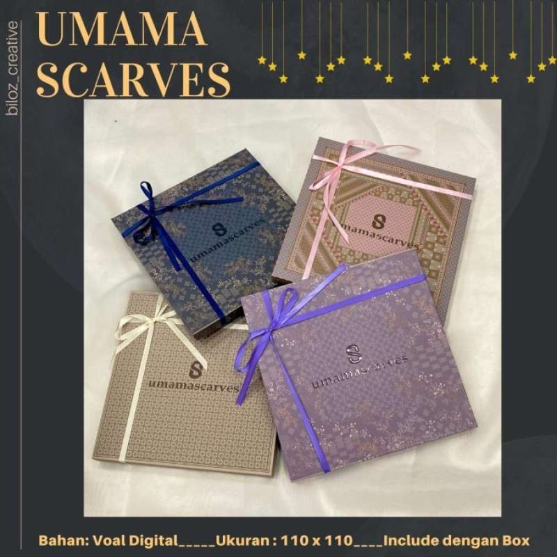 Jual (kode-d-e-f) Hijab Motif Voal Digital By Umama Scarves Box - F-9 ...