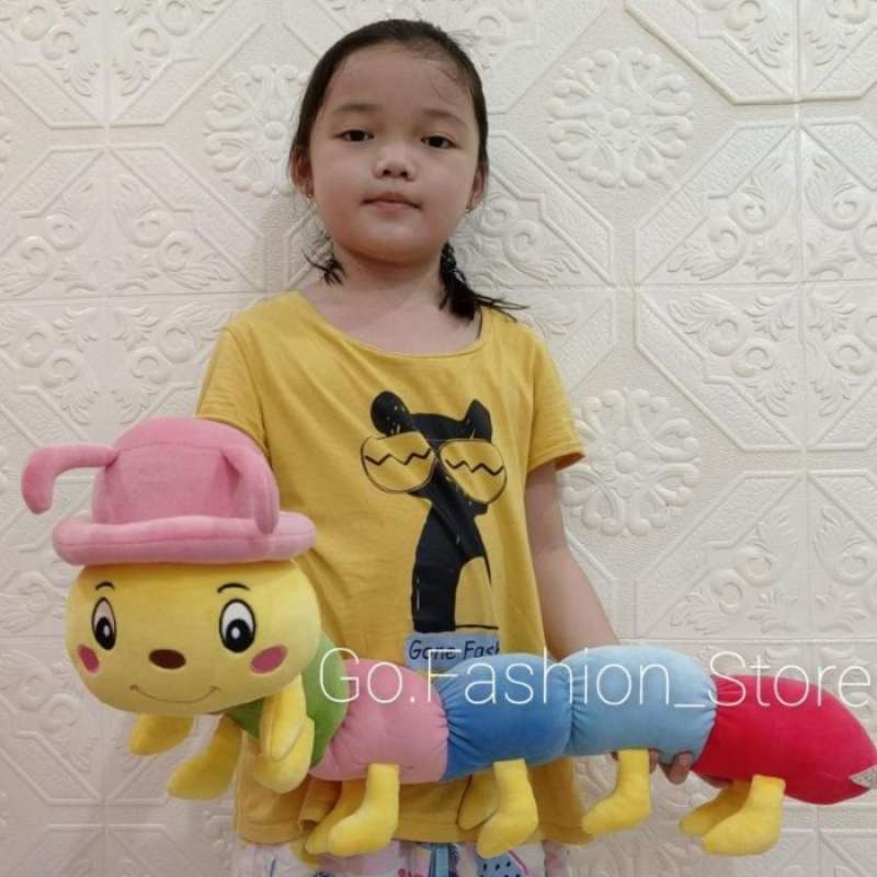 Promo Boneka Caterpillar Rainbow Ori Seulgi / Ulat Ulil Caterpillar W ...