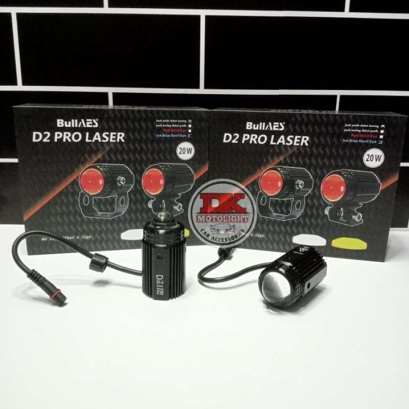 Promo Lampu Sorot Laser D2 Pro Bullaes Devil Eyes Sinar Putih Kuning ...