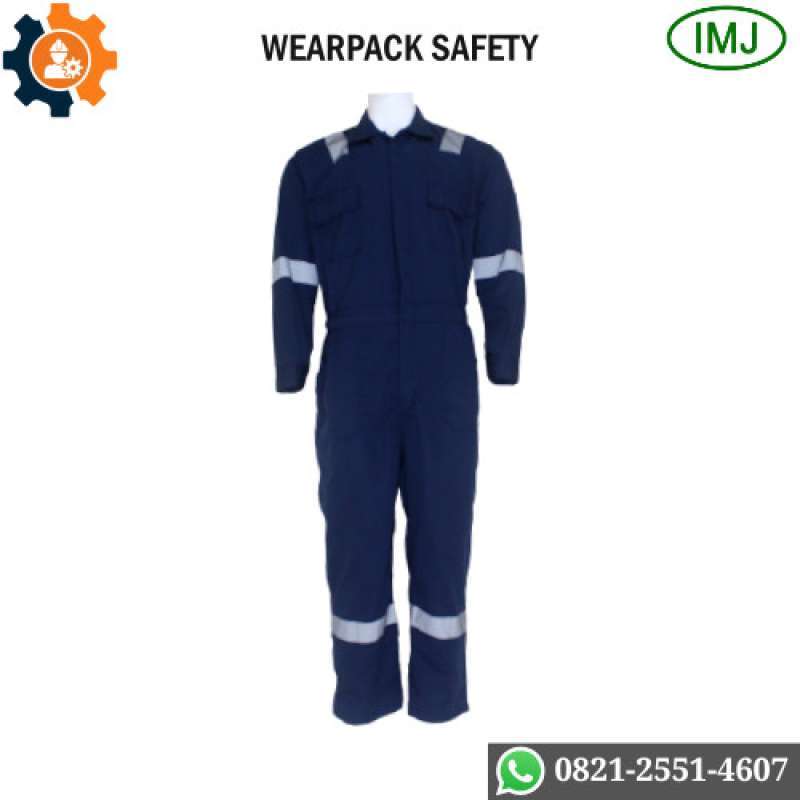 Promo Promo- Wearpack Safety Abu / Coverall Proyek / Baju Kerja Safety ...
