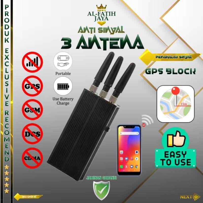 Jual Alat Pelindung Keamanan Anti Pelacakan Sinyal Gps Gsm Cdma 3 Chanel Di Seller Jete Store ...
