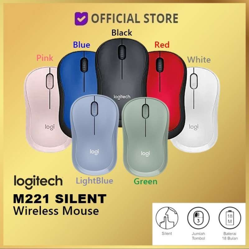 Jual Logitech M221 Silent Wireless Mouse / Mouse Wireless M221 Silent M ...