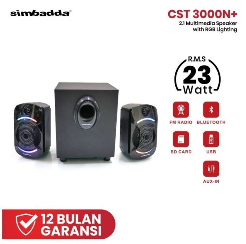 Promo Speaker Simbadda Cst 3000n+ With Bluetooth Receiver Diskon 23% Di ...