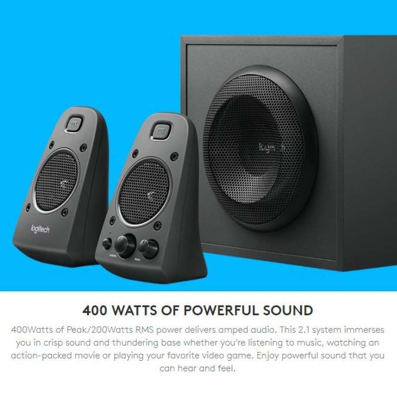 Promo Logitech Z625 2.1 Thx Certified Multimedia Speakers System Gaming Diskon 23% Di Seller ...