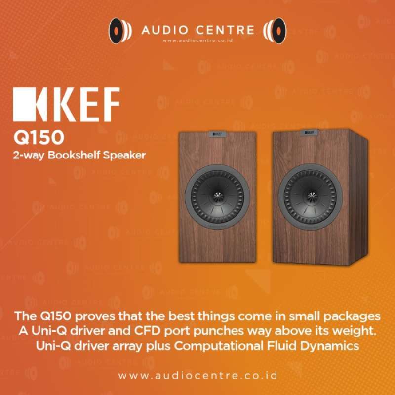 Promo Kef Q150 Bookshelf Speaker Diskon 23% Di Seller Ryoma Store - Kebon Kacang, Kota Jakarta ...