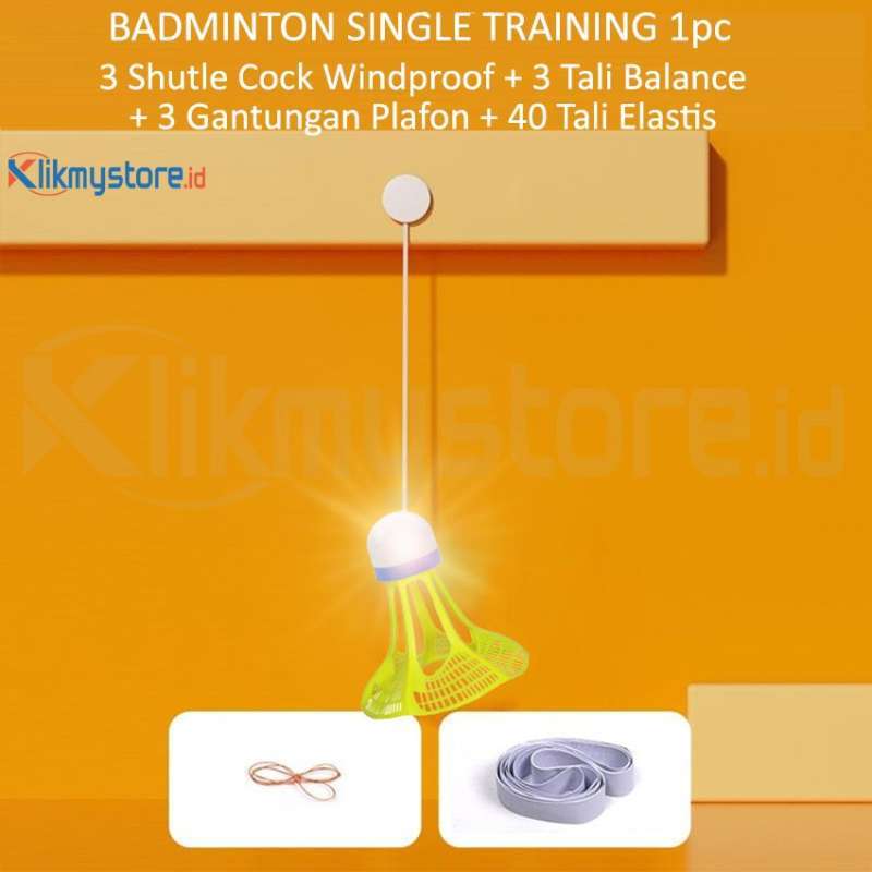 Jual Badminton Single Training Rebound Self Kit Alat Latihan ...