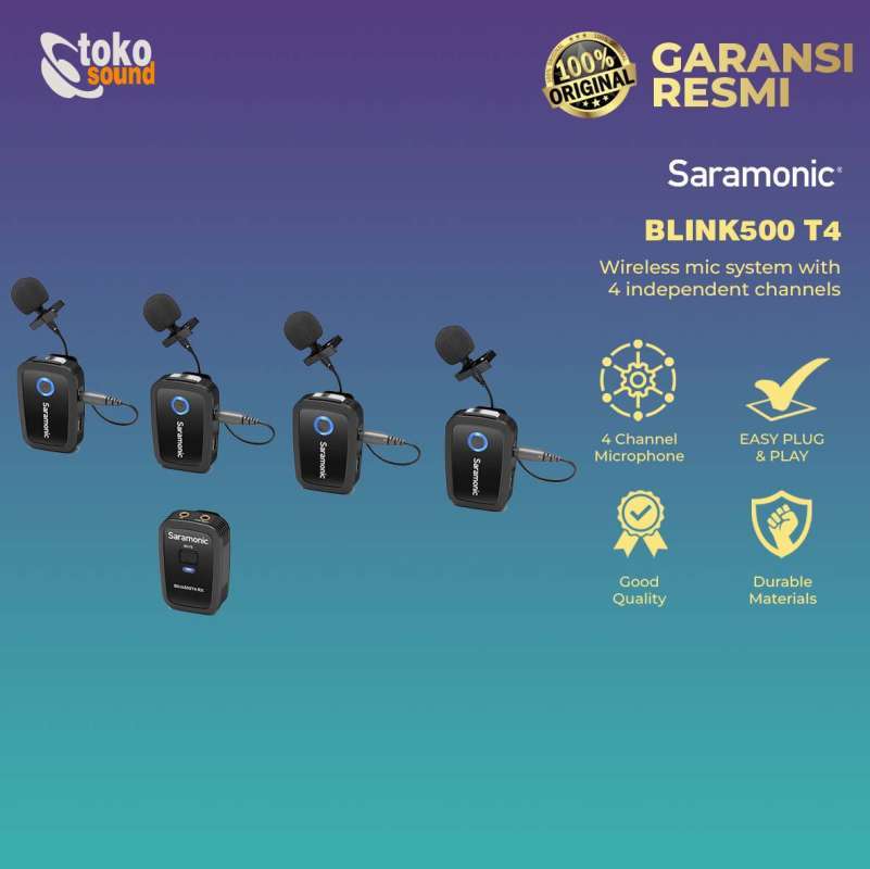 Jual Saramonic Blink 500 T4 - Wireless Microphone System With 4 ...