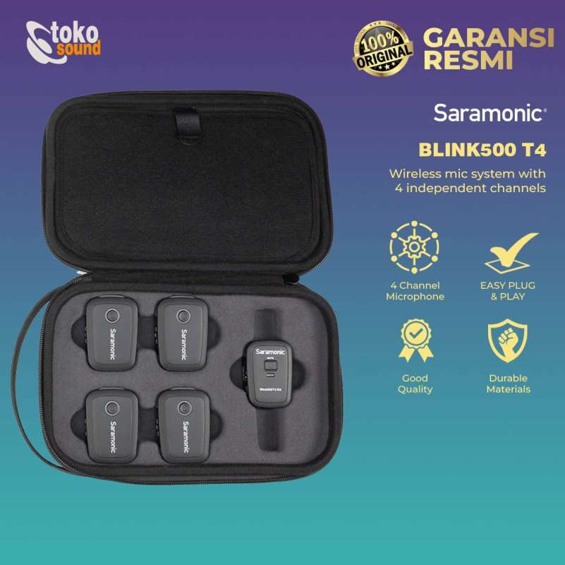Jual Saramonic Blink 500 T4 - Wireless Microphone System With 4 ...