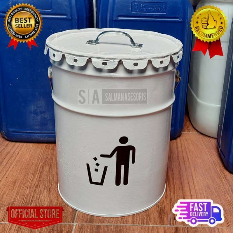 Jual Tong Ember Kaleng 20 Liter / 25 Kg Tempat Bakar Sampah - Organik ...