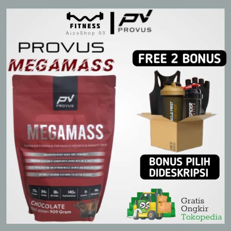 Promo Provus Mega Mass Gainer 2lb 2lbs Mass Gainer Provus 909gr Pv ...