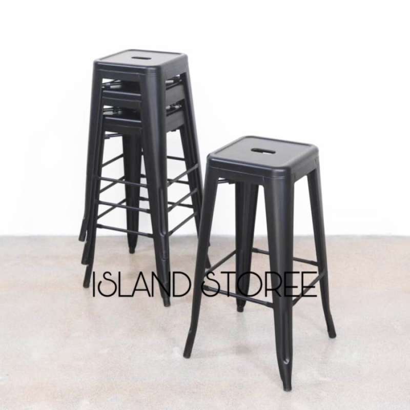Promo Kursi Besi Kursi Cafe Kursi Tinggi Kursi Barstool Iron Chair 75cm ...
