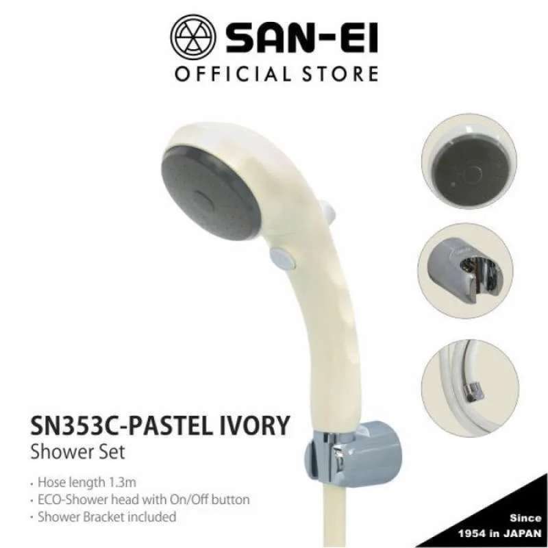 Promo San-ei Shower Set Sn 353c - Ivory - Putih Gading Diskon 23% Di Seller Specta Store ...