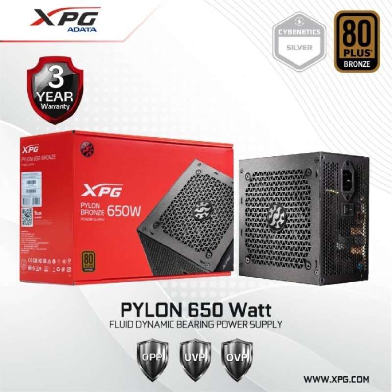 Jual Psu Adata Xpg Pylon 650w 80+ Bronze | Power Supply 650 Watt Di Seller Jana Computer ...