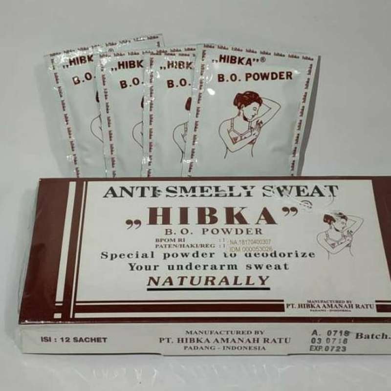 Jual Ready Stock Bedak Hibka Original B O Powder Anti Keringat Ketiak ...