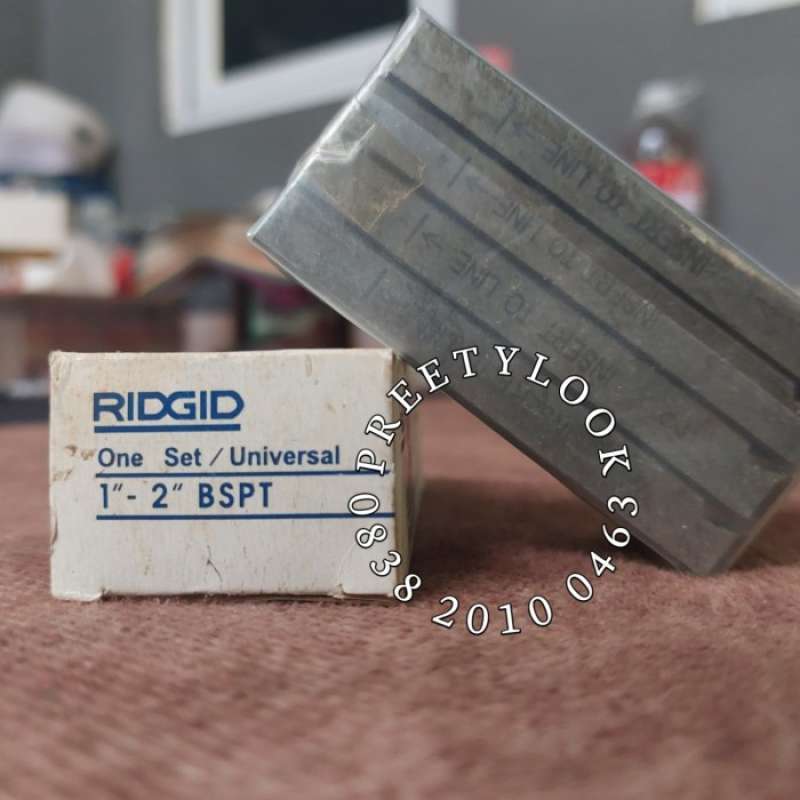 Promo Mata Senai Ridgid One Set 1-2 Inch Bspt Drat Pipa . Diskon 23% Di ...