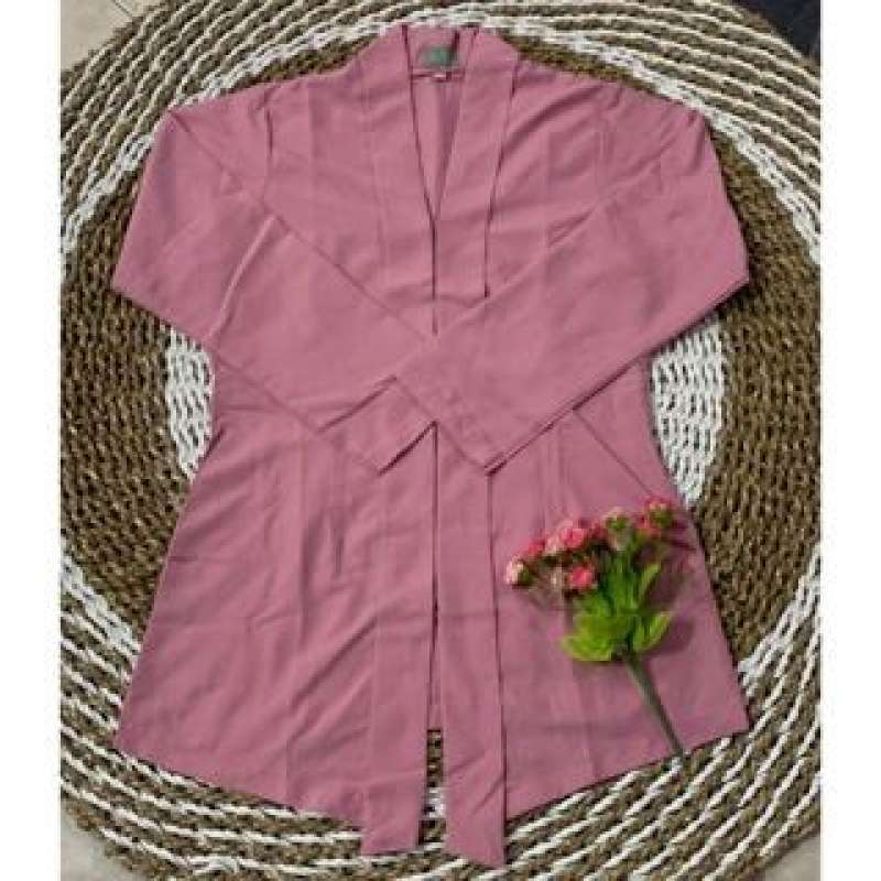 Jual Kebaya Kartini Polos Lengan Panjang Bahan Katun By Alantasik - Xxl Dusty Pink Di Seller ...