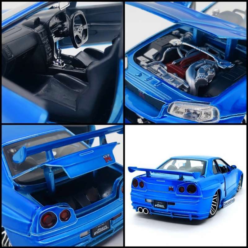 Jual Jada Fast And Furious Brian 2002 Nissan Skyline Gt R R34 Skala 24 Di 9906
