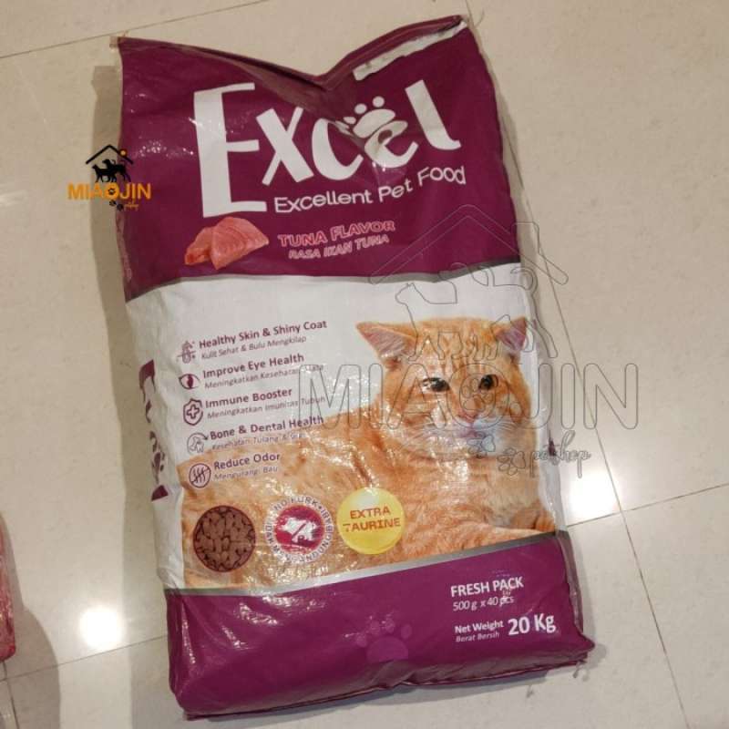 Jual Excel Cat Food 20kg - Makanan Kucing Kering Dry Murah Pakan Anabul ...