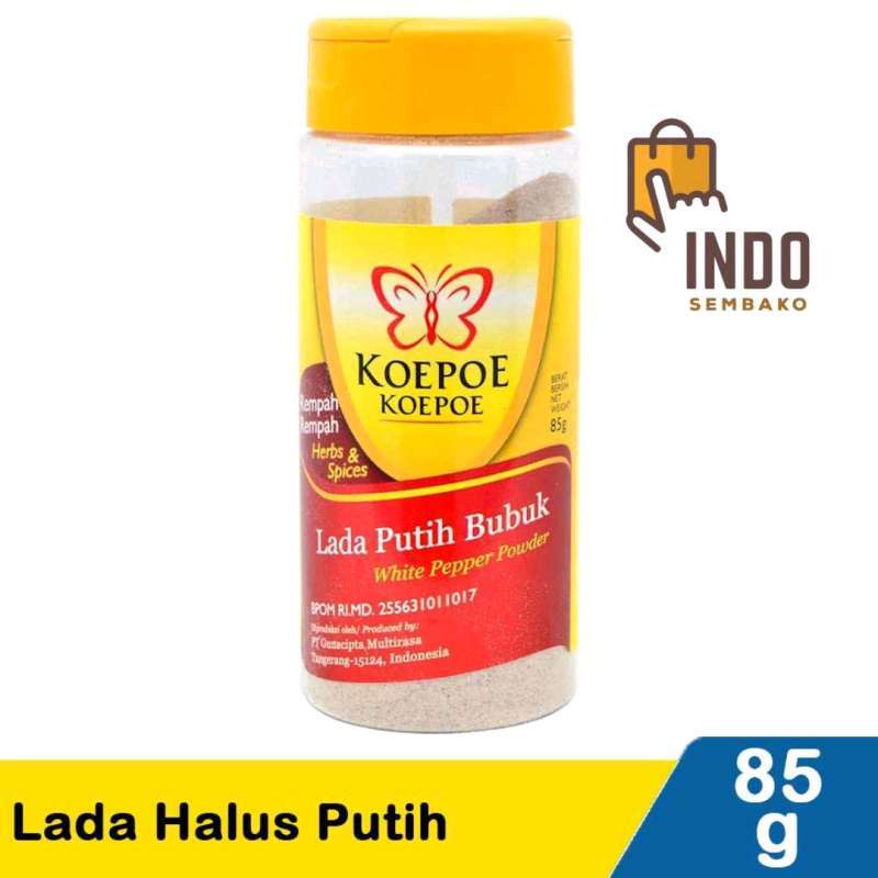 Jual Koepoe Koepoe Lada Putih Bubuk 38 Grm/ 85 Grm / Koepoe Koepoe Lada Putih Bubuk 38 G / 85g ...