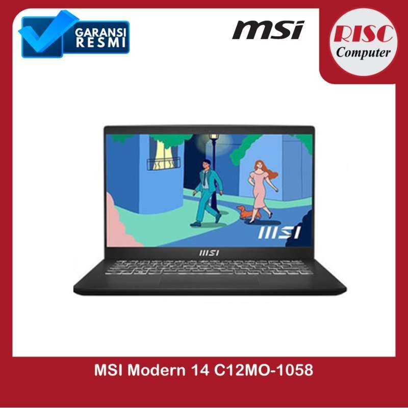 Jual Msi Modern 14 C12mo-1058 Core I3-1215u 8gb 256gb Ssd 14 Fhd Ips W11 Di Seller Risc Computer ...