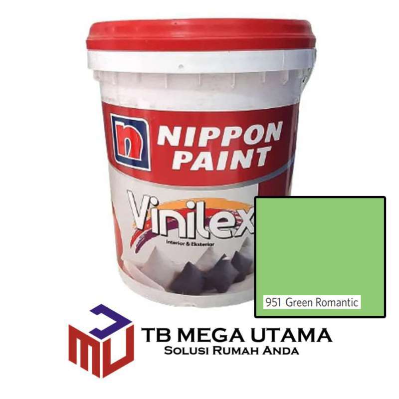 Jual Nippon Vinilex 300 Ss 951 Green Romantic 25 Kg | Cat Decorative ...
