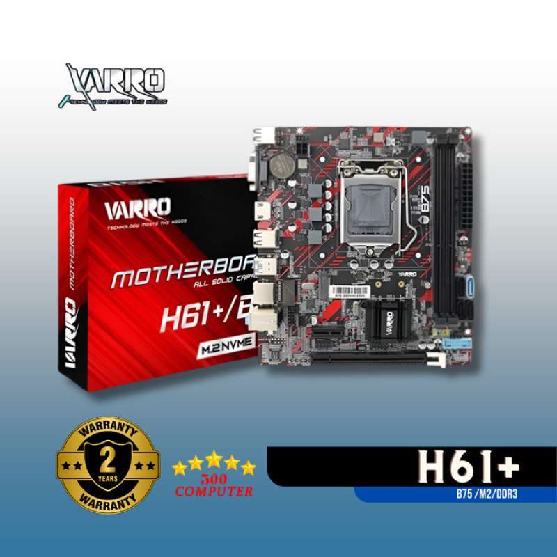 Promo Motherboard Varro H61 Plus Socket-1155 Ddr3 H61+ Hdmi Resmi H61 ...