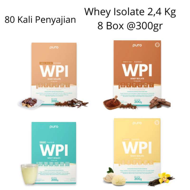 Promo Puro Whey Protein Isolate I Puro Wpi I Susu Gym I Susu Fitness 2,4 Kg Diskon 33% Di Seller ...