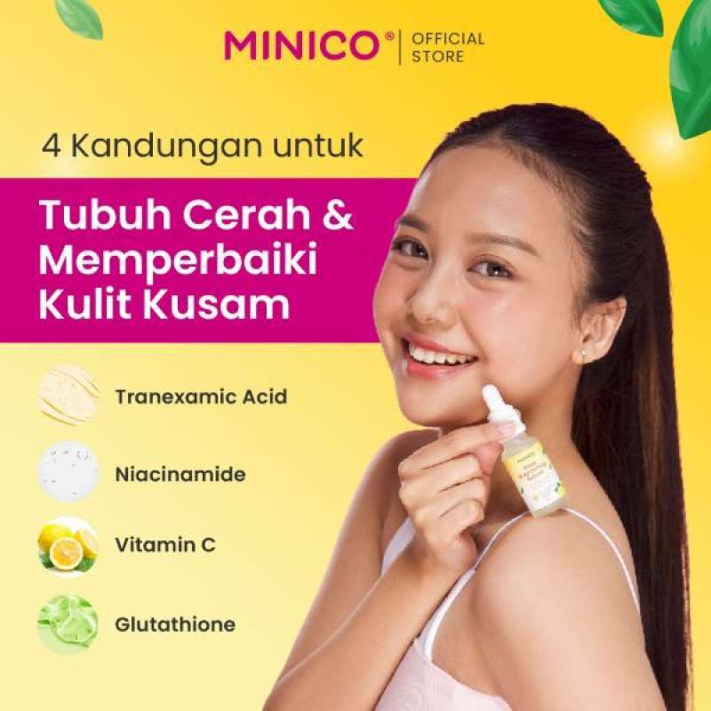Jual Minico Face And Body Brightening Serum 20 Ml (3% Tranex + 5% ...