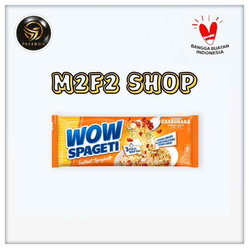 Promo Wow Spageti Instant Pasta Spaghetti Creamy Carbonara - 88 Gr ...