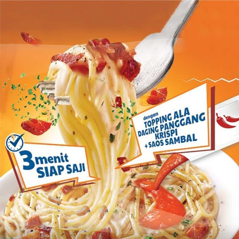 Promo Wow Spageti Instant Pasta Spaghetti Creamy Carbonara - 88 Gr ...