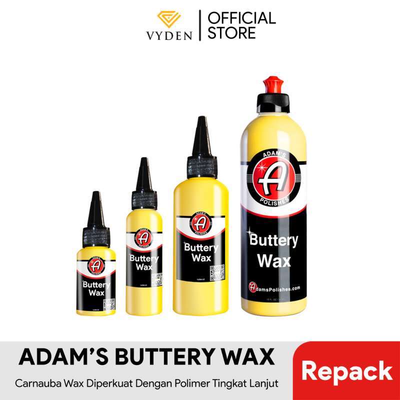 Jual Adam's Polishes Buttery Wax Repack Carnauba Wax Pengkilap Body Cat ...