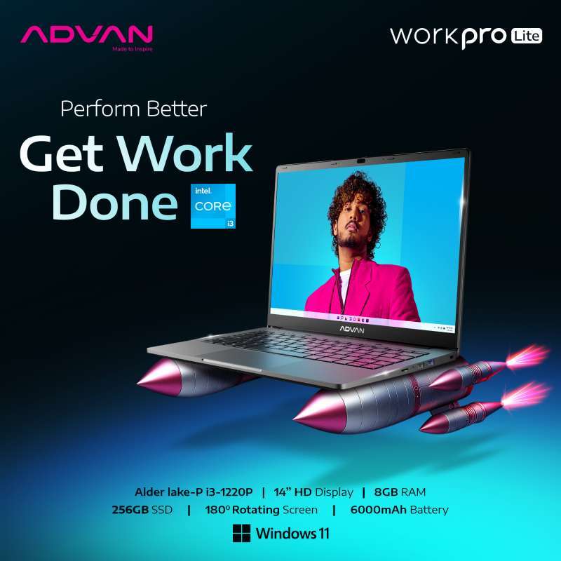 Promo Advan Laptop Workpro Lite Intel Core I5-12450h / Intel Core I3 ...