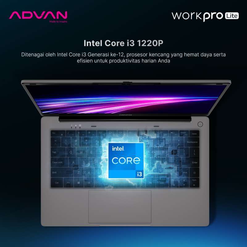 Promo Advan Laptop Workpro Lite Intel Core I5-12450h / Intel Core I3 ...