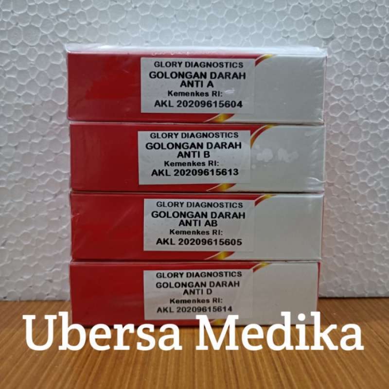 Promo Reagen Golongan Darah 1 Set Glory Diagnostics Diskon 33% Di Seller Aninda Store Id ...
