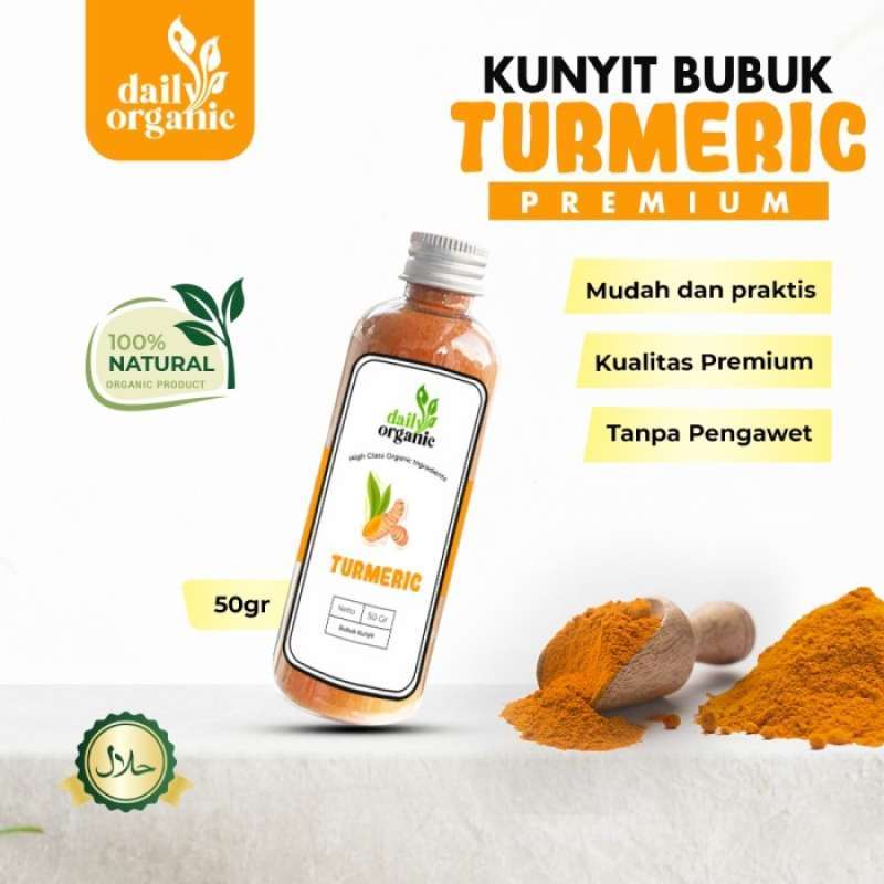 Promo Kunyit Bubuk Daily Organic Turmeric Powder Premium - Small 50gr ...