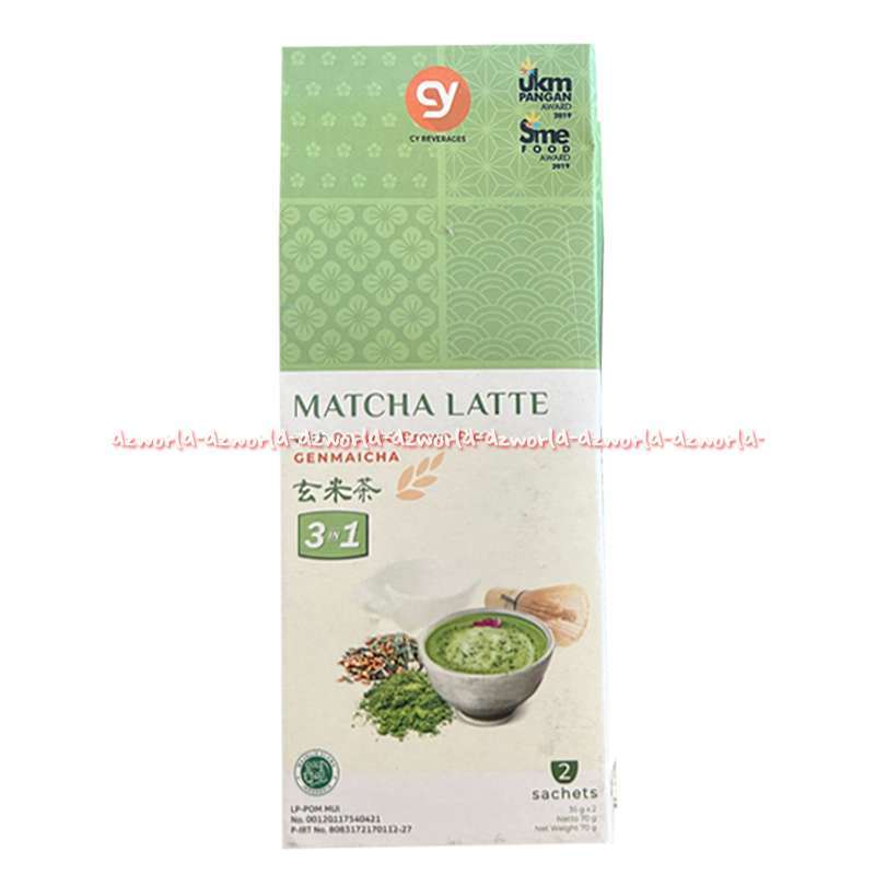 Jual Cy Beverages 3in1 Matcha Latte With Roasted Brown Rice Genmaicha ...