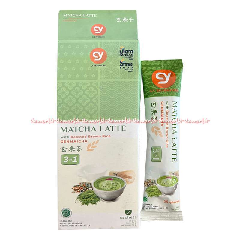 Jual Cy Beverages 3in1 Matcha Latte With Roasted Brown Rice Genmaicha ...