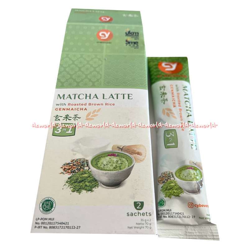 Jual Cy Beverages 3in1 Matcha Latte With Roasted Brown Rice Genmaicha ...