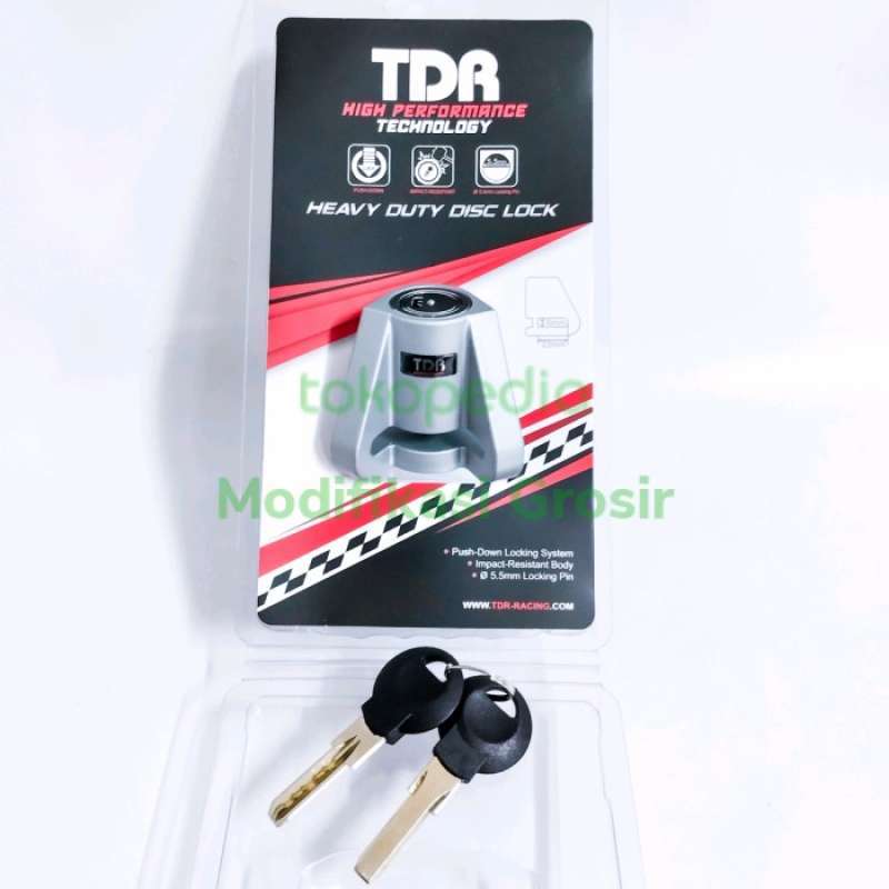 Promo Kunci Cakram Tdr Piringan Motor Disc Lock 100% Original Diskon 23 ...