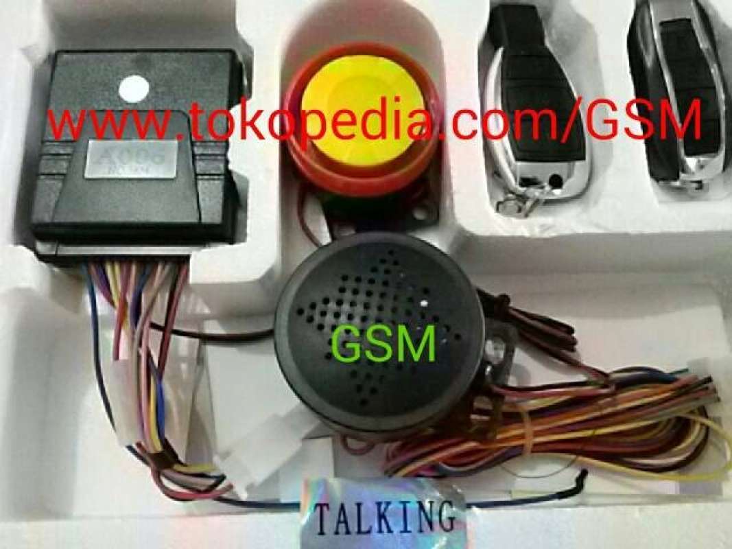 Promo Alarm Talking Remote Motor New Alarm System 2 Speaker Diskon 23% ...