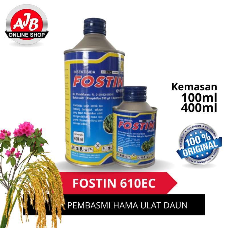 Jual Fostin 610 Ec Insektisida Fostin Postin Racun Hama Ulat Grayak ...