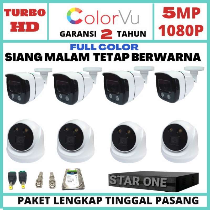 Promo Paket Cctv Color Vu 8 Kamera Lensa 5mp 1080p Ir Sony Xmore Diskon ...