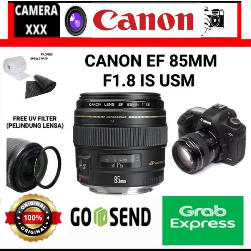 Promo Canon Ef 85mm F1.8 Usm / Lensa Ultrasonic Ef 85mm F1.8 Diskon 23% Di Seller Guinevere ...