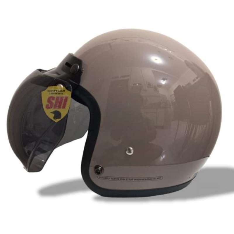 Promo Helm Bogo Polos Solid Dewasa Standar Sni Terbaru - Kaca Cembung ...